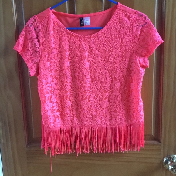 H&M | Tops | Bright Pink | Poshmark